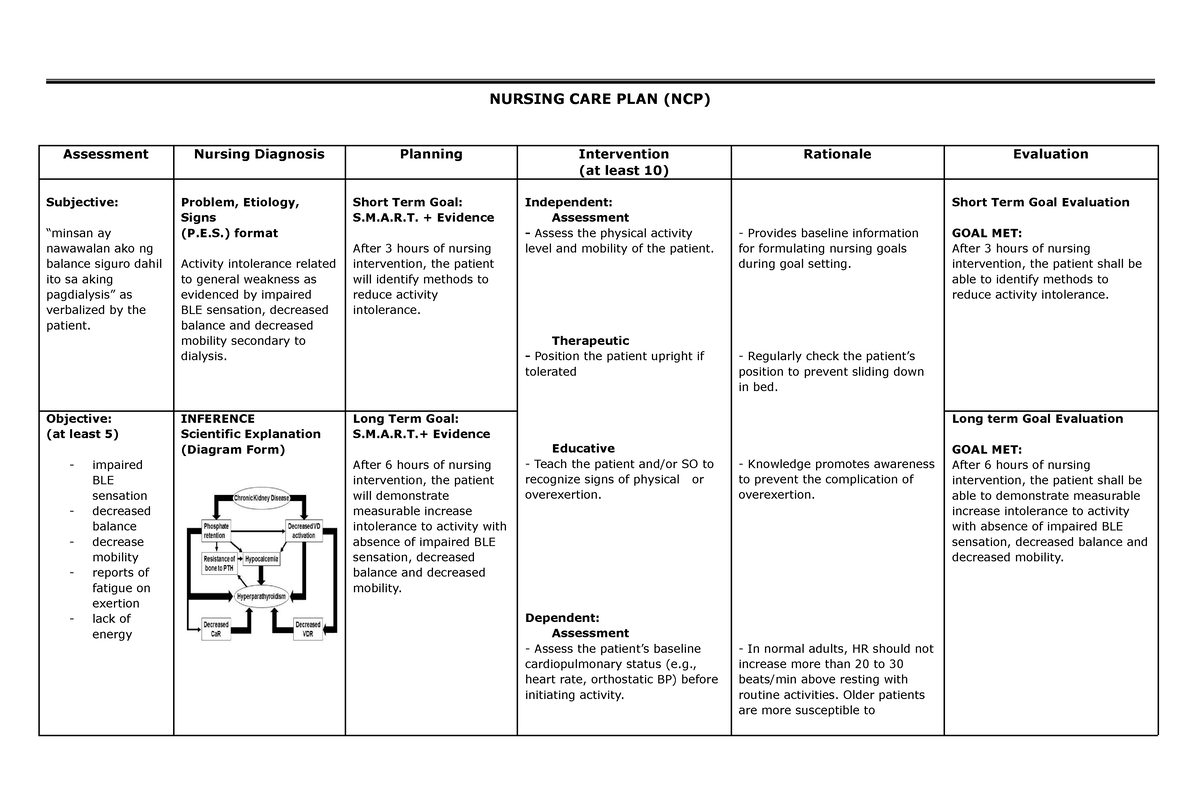 Nursing Care Plan Ncp Ultimate Guide And Database