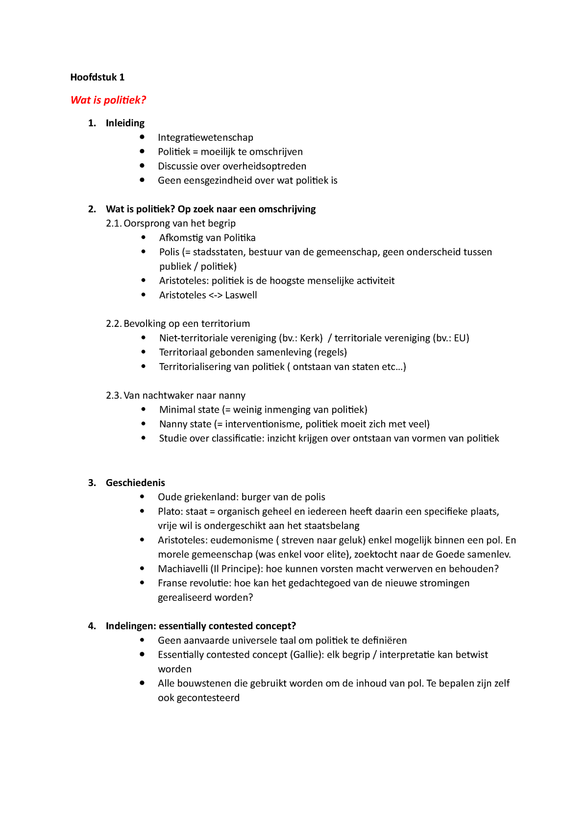 Tot Hoofdstuk 4 Politicologie K000095 Ugent Studocu