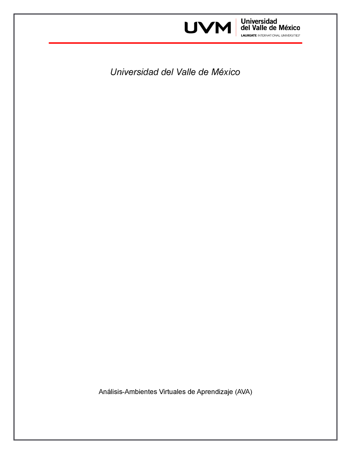 Actividad 5 Análisis Ambientes Virtuales Universidad Del Valle De