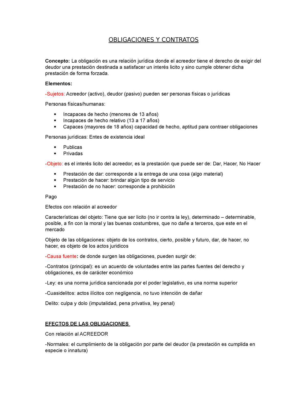 Obligaciones Y Contratos Obligaciones Y Contratos Concepto La