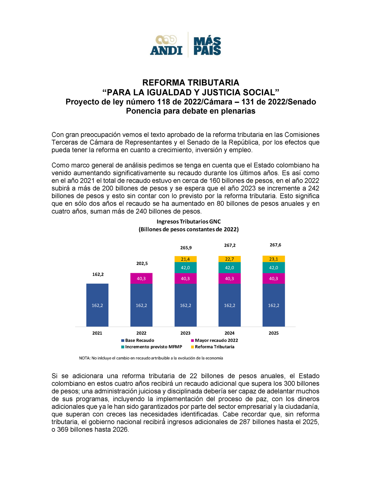 Documento Reforma Tributaria Para Plenarias V8 Octubre 24 2022