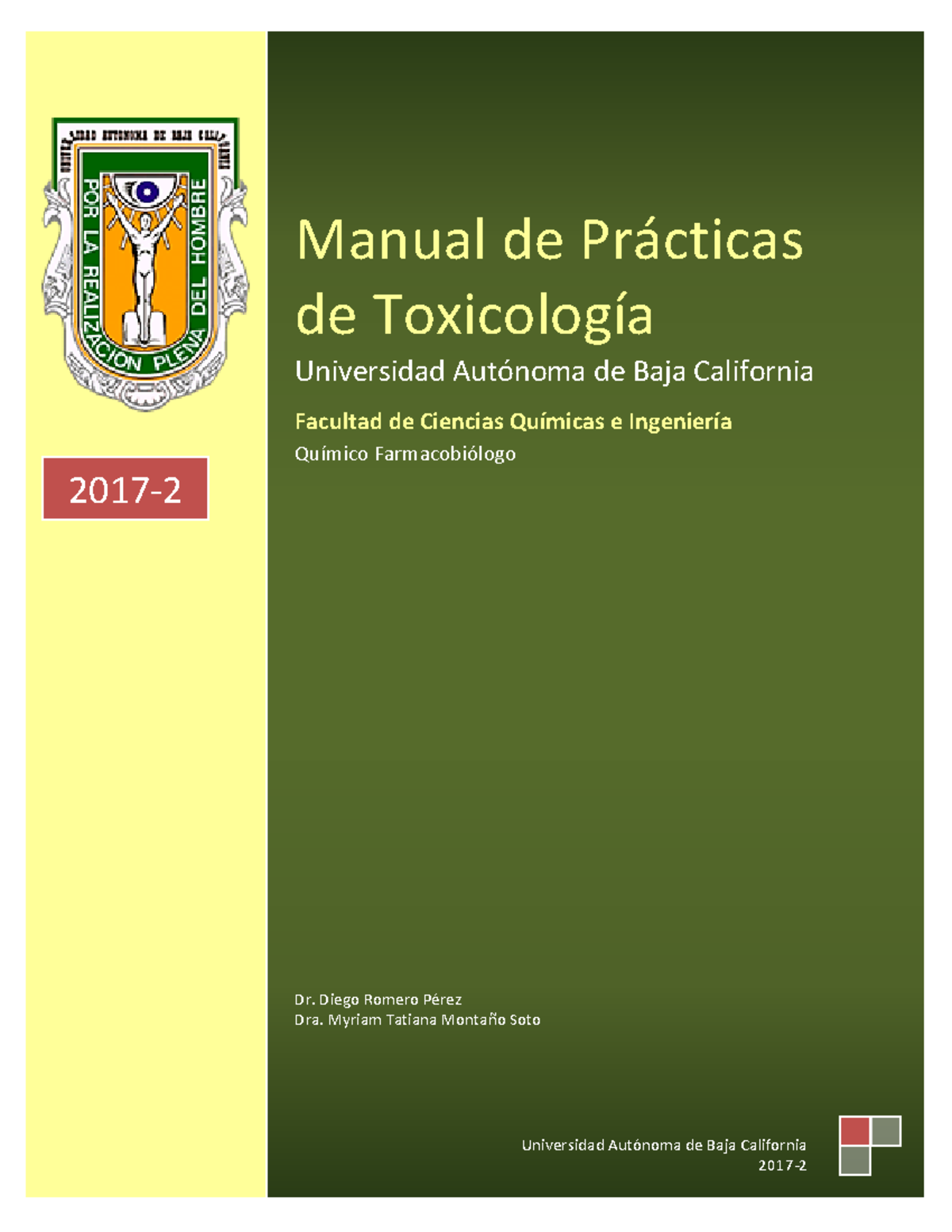 Manual De Laboratorio De Toxicologia 2022 2 Manual De Prácticas De