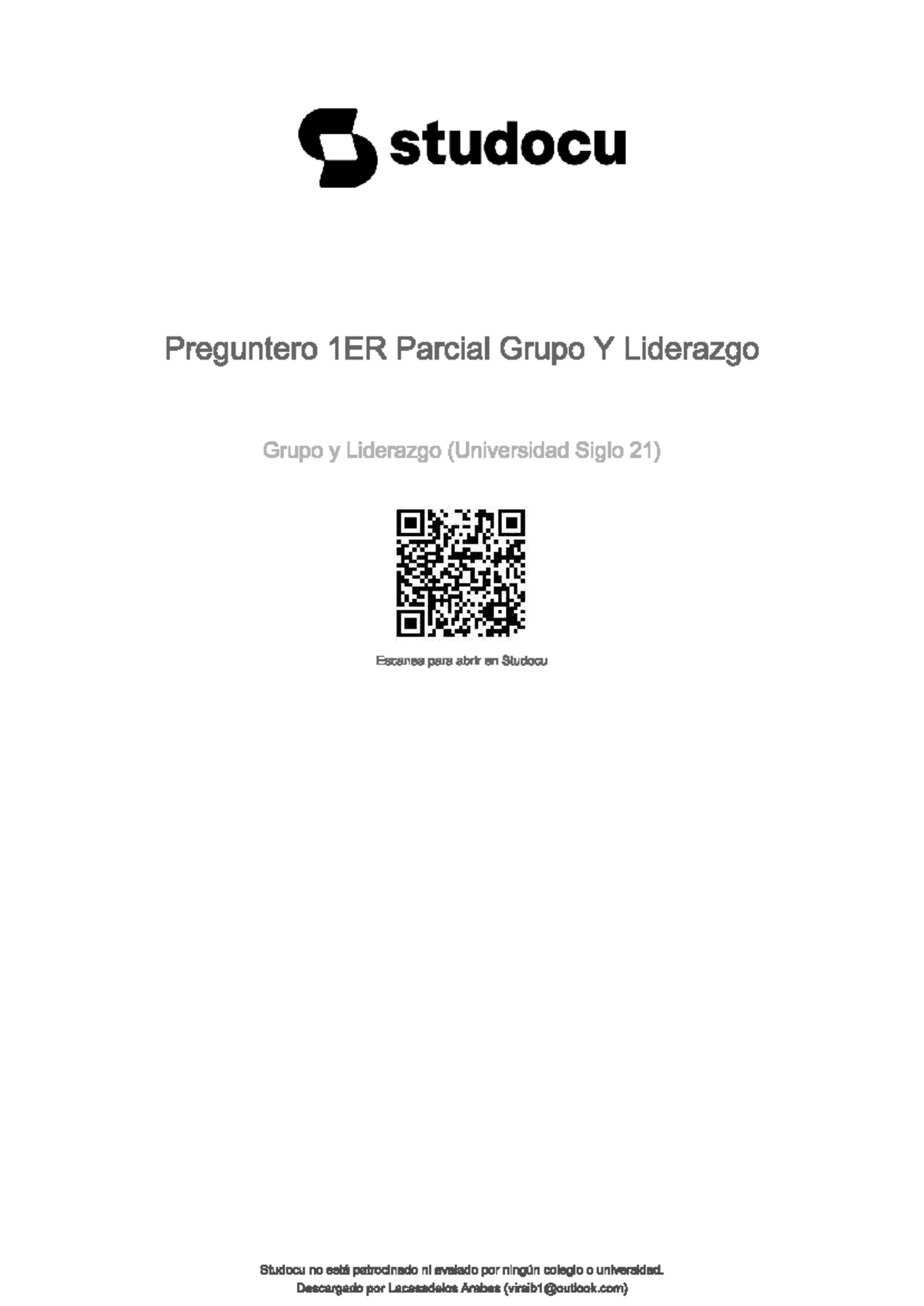 Preguntero 1° Parcial Studocu Preguntero 1er Parcial Grupo Y