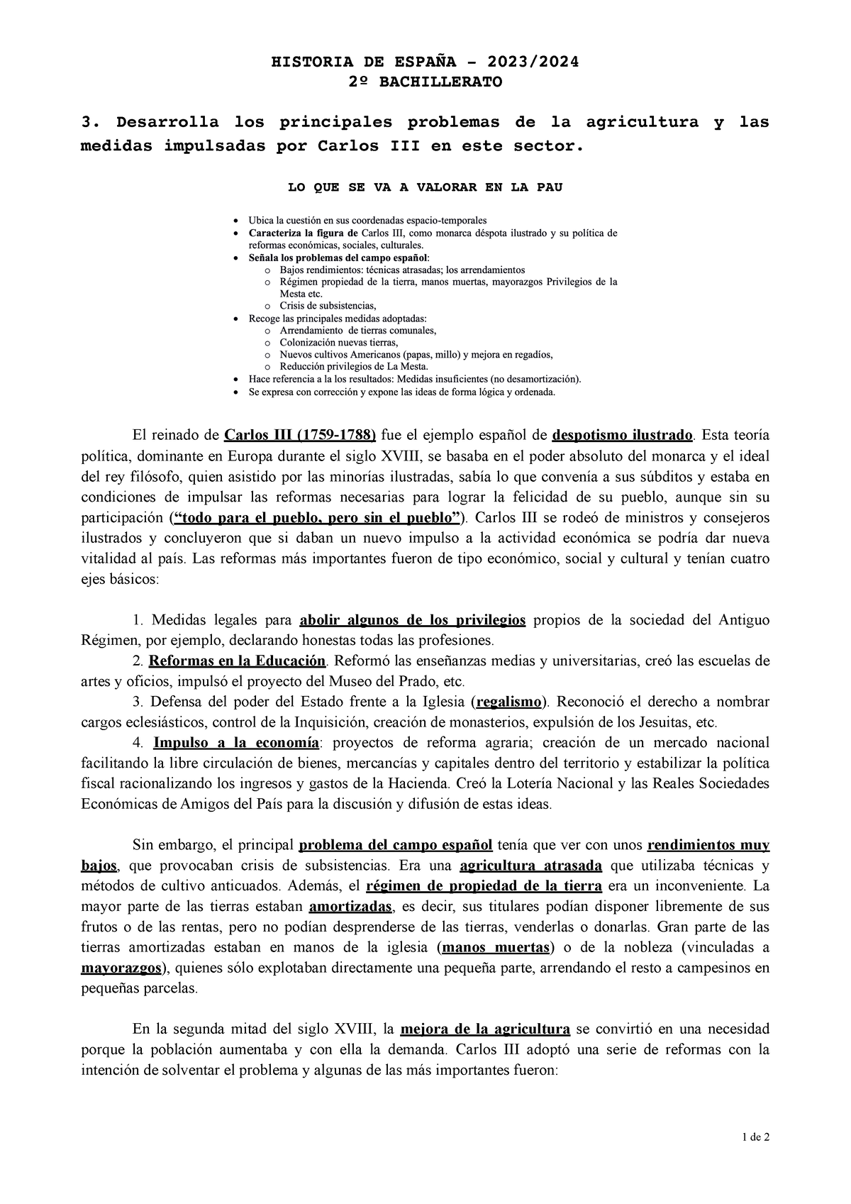 Estándar 3 Problemas De La Agricultura Y Medidas Impulsadas Por