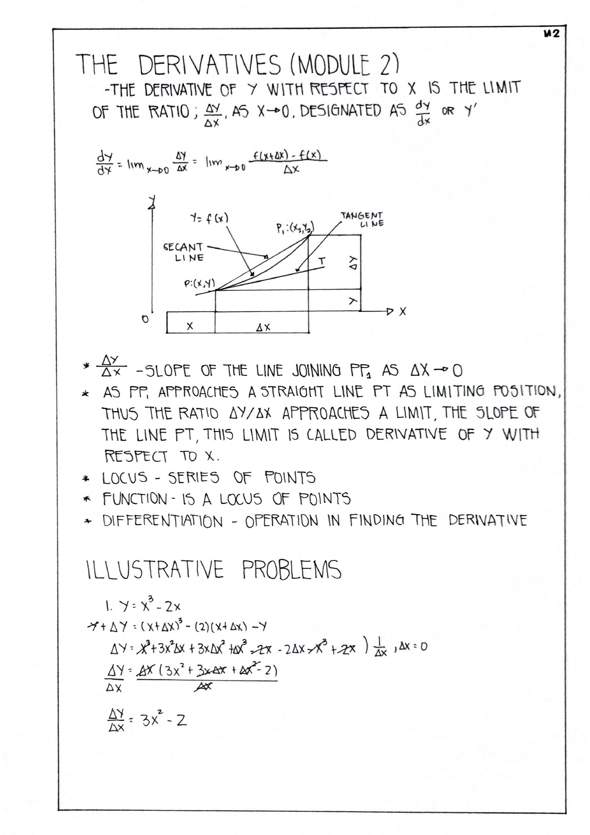 The Derivatives Calculus 1 Pangsu Studocu