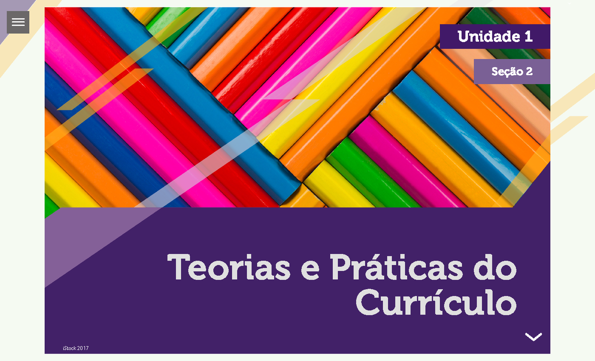 Webaula Livro Istock 2017 Unidade 1 Seção 2 Teorias E Práticas Do