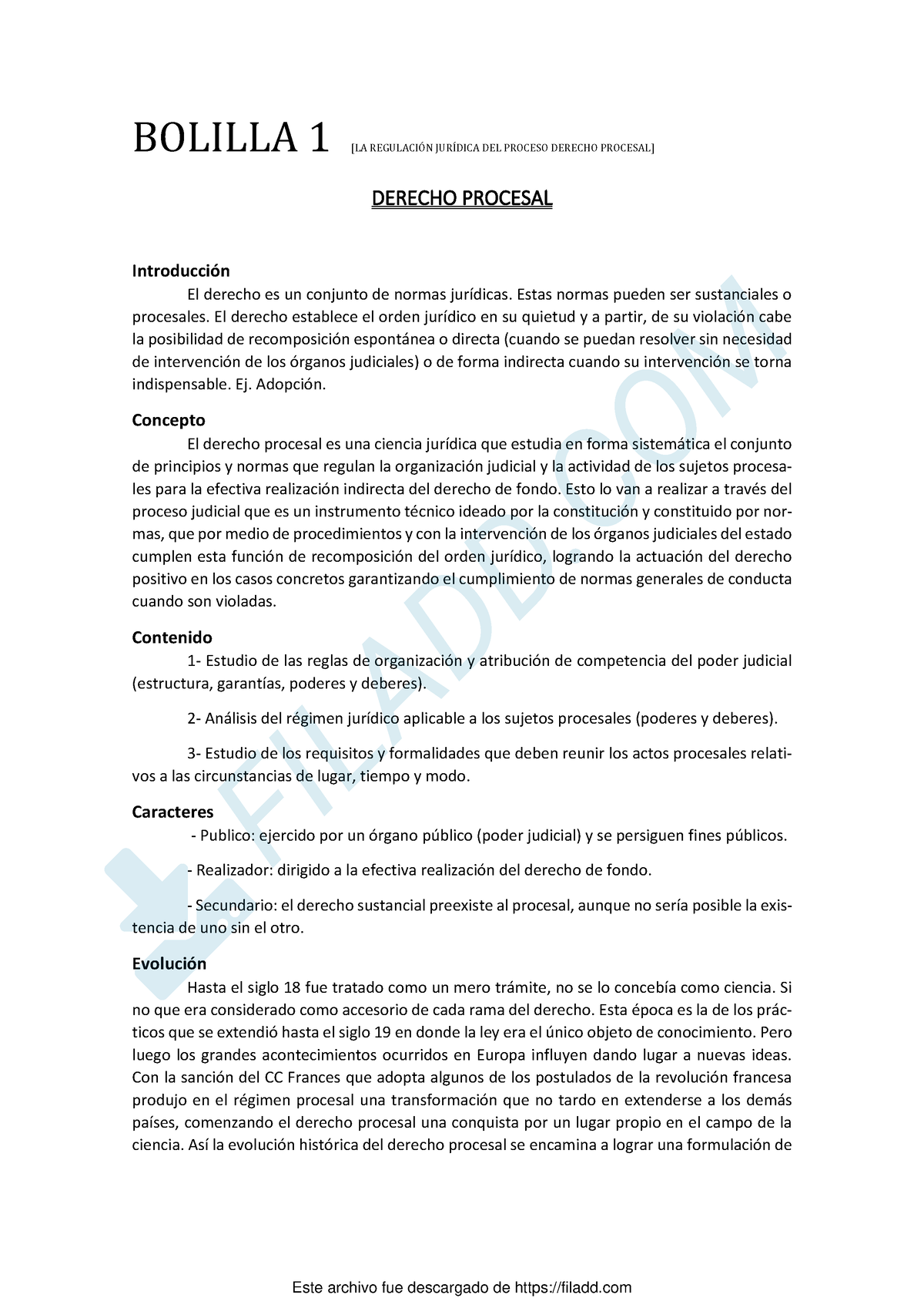 Bolilla 1 4 Bolilla 1 La RegulaciÓn JurÍdica Del Proceso Derecho