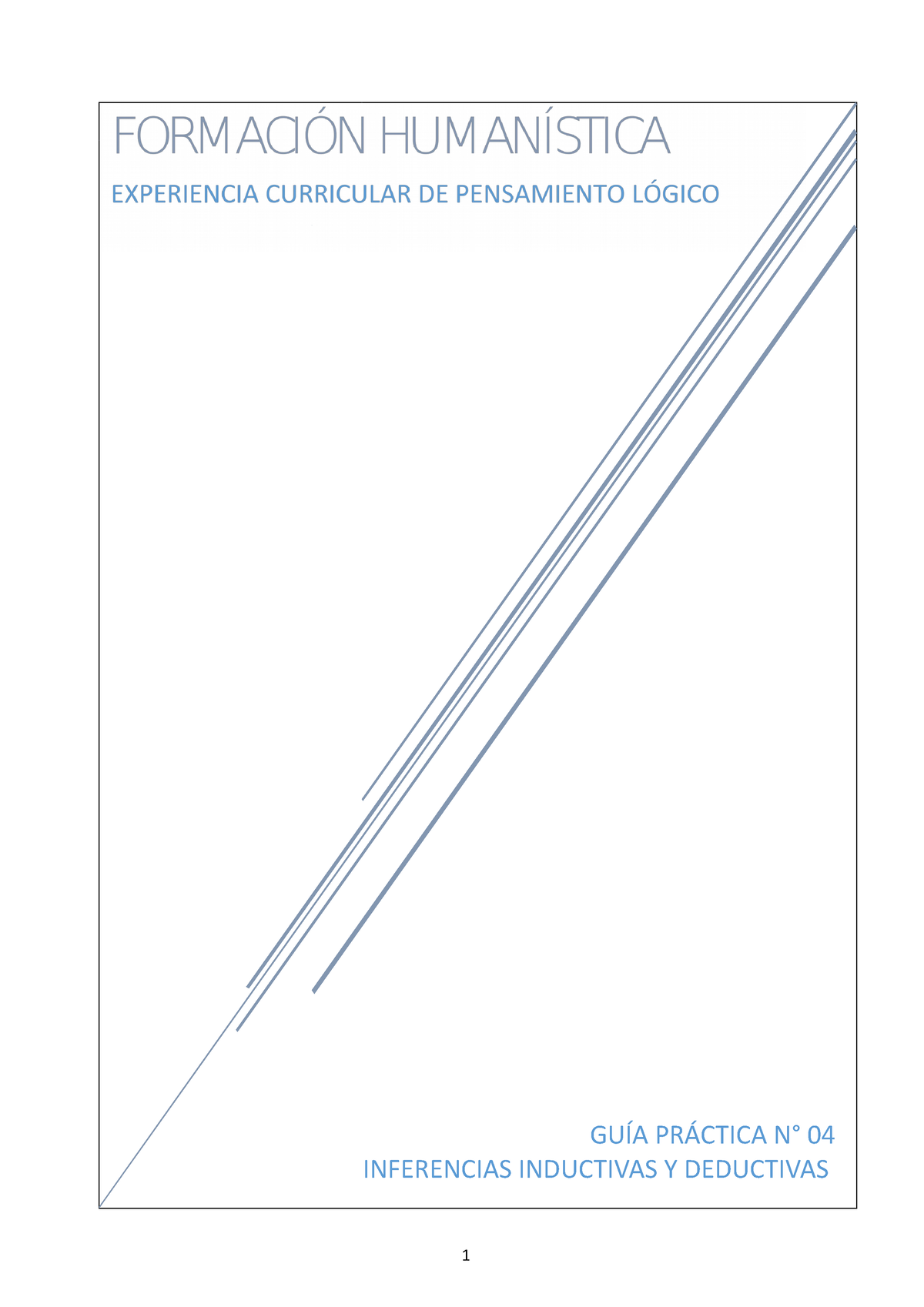 Guía Práctica Sesión 04 GuÍa PrÁctica N° 04 Inferencias Inductivas Y