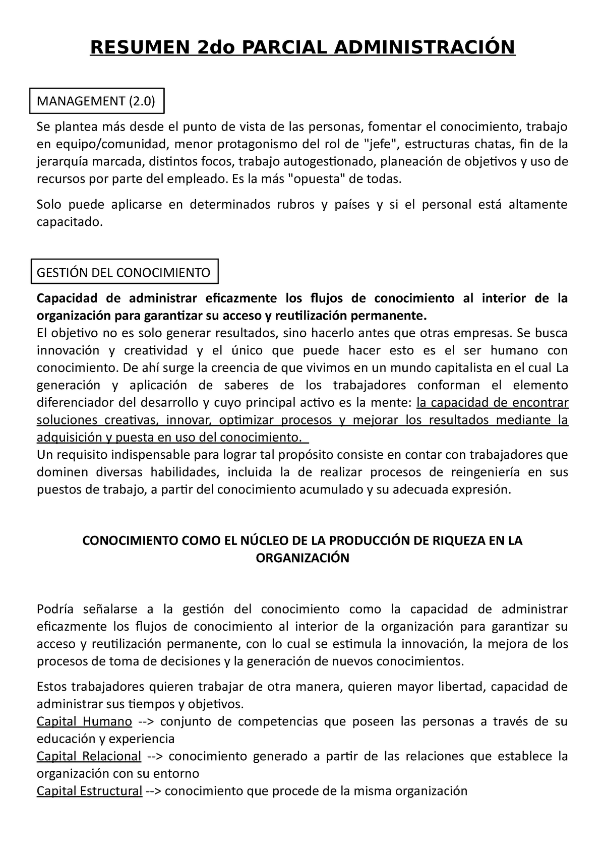 Resumen 2do Parcial Administración Resumen 2do Parcial AdministraciÓn