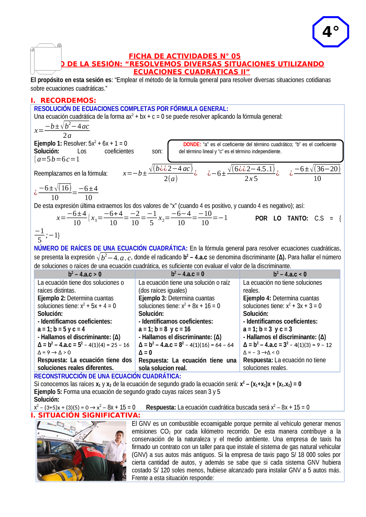 Ficha 5 4to Eda7 Practica Ficha De Actividades N° 05 TÍtulo De