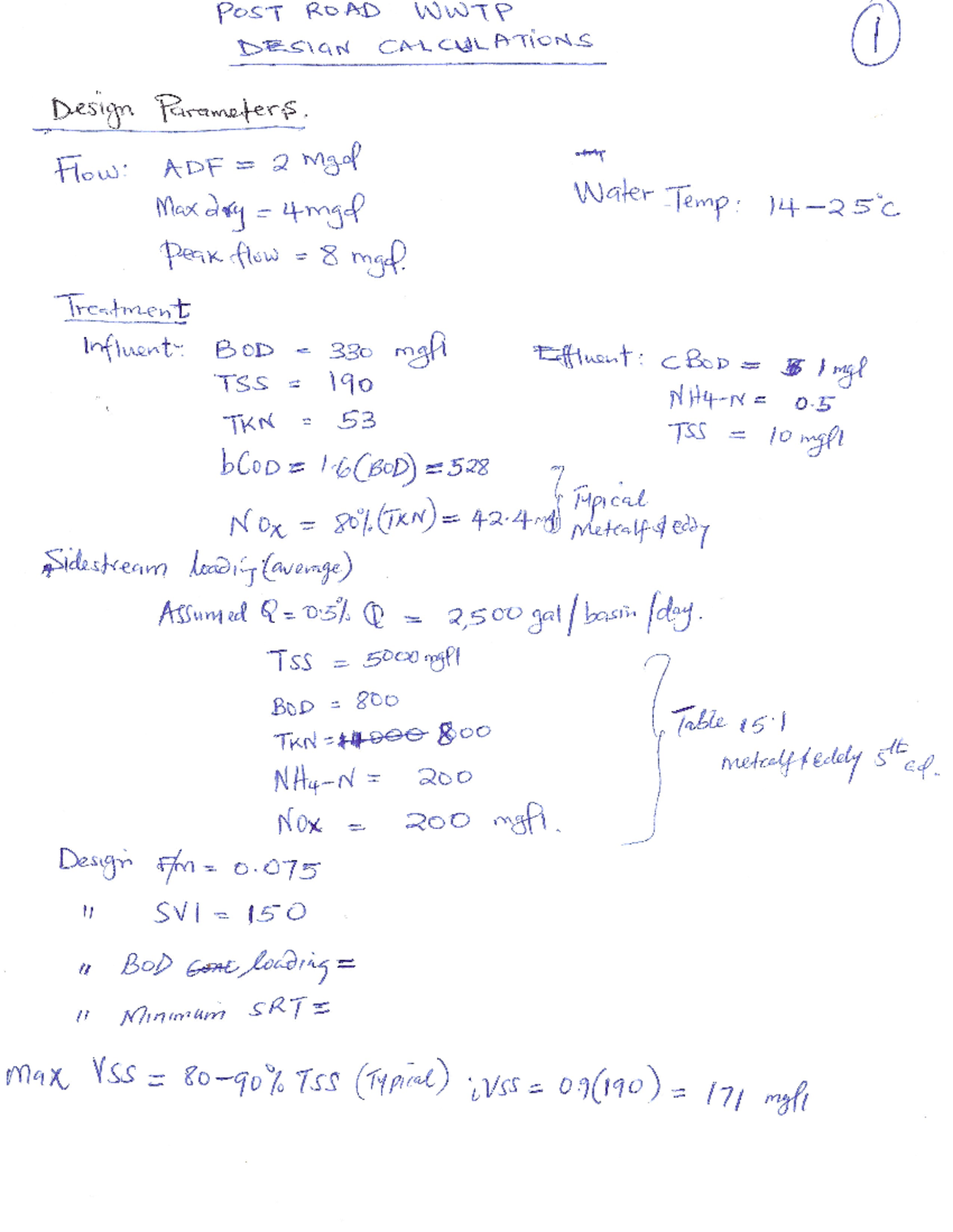 Sbr Calculations Sbr System Design Environmental Science Studocu