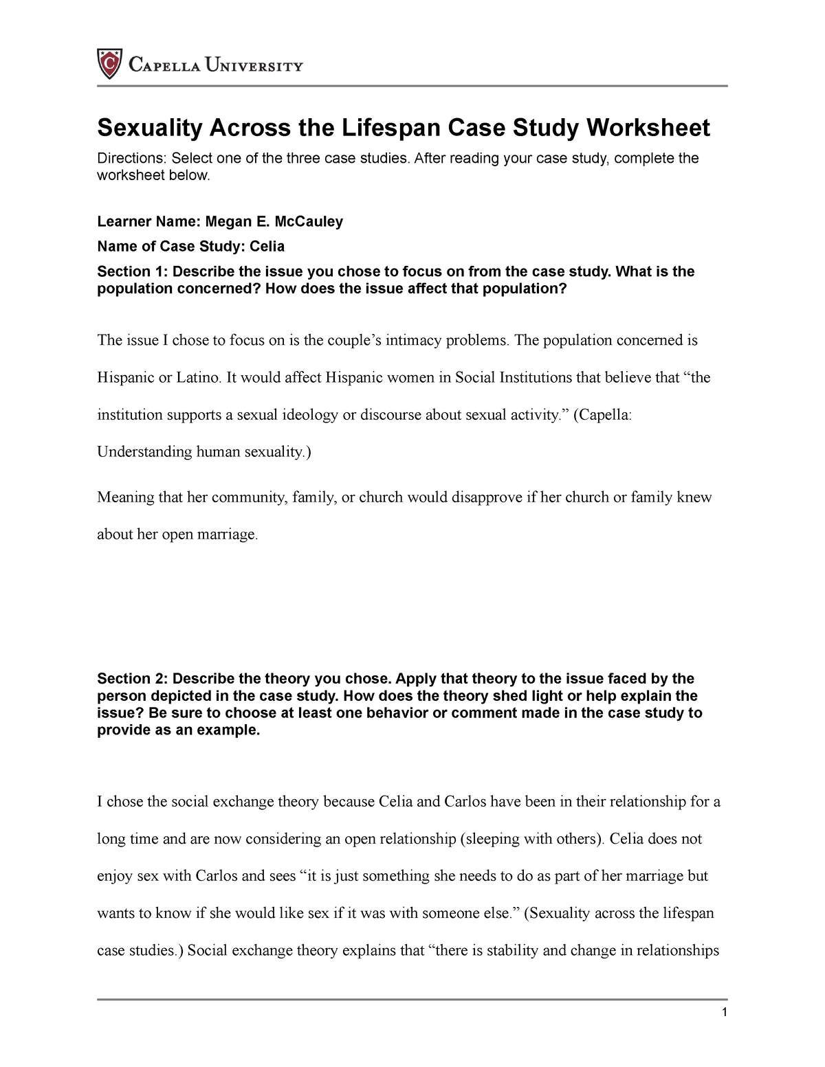 Cf U02a1 Sexuality Worksheet Sexuality Across The Lifespan Case Study