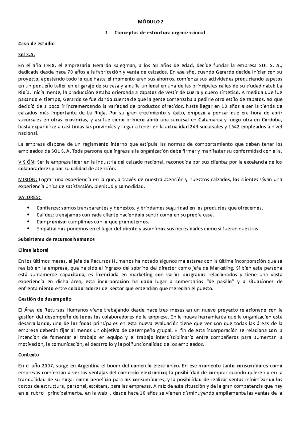 Módulo 2 Md 2 MÓdulo 2 1 Conceptos De Estructura Organizacional