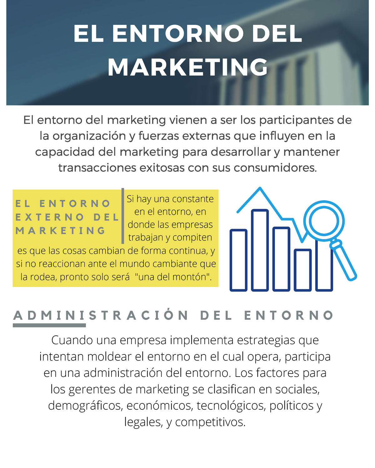 El Entorno Del Marketing E L E N T O R N O E X T E R N O D E L M A R