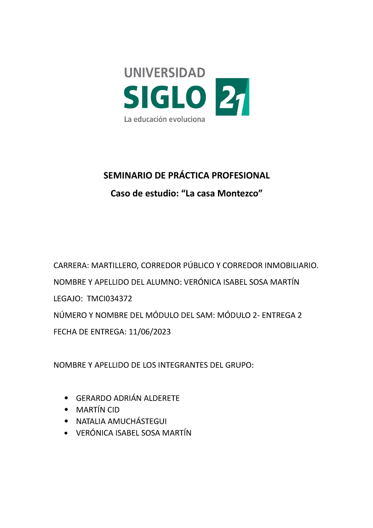 Seminario Tp3 Grupo 11 Seminario De PrÁctica Profesional Caso De