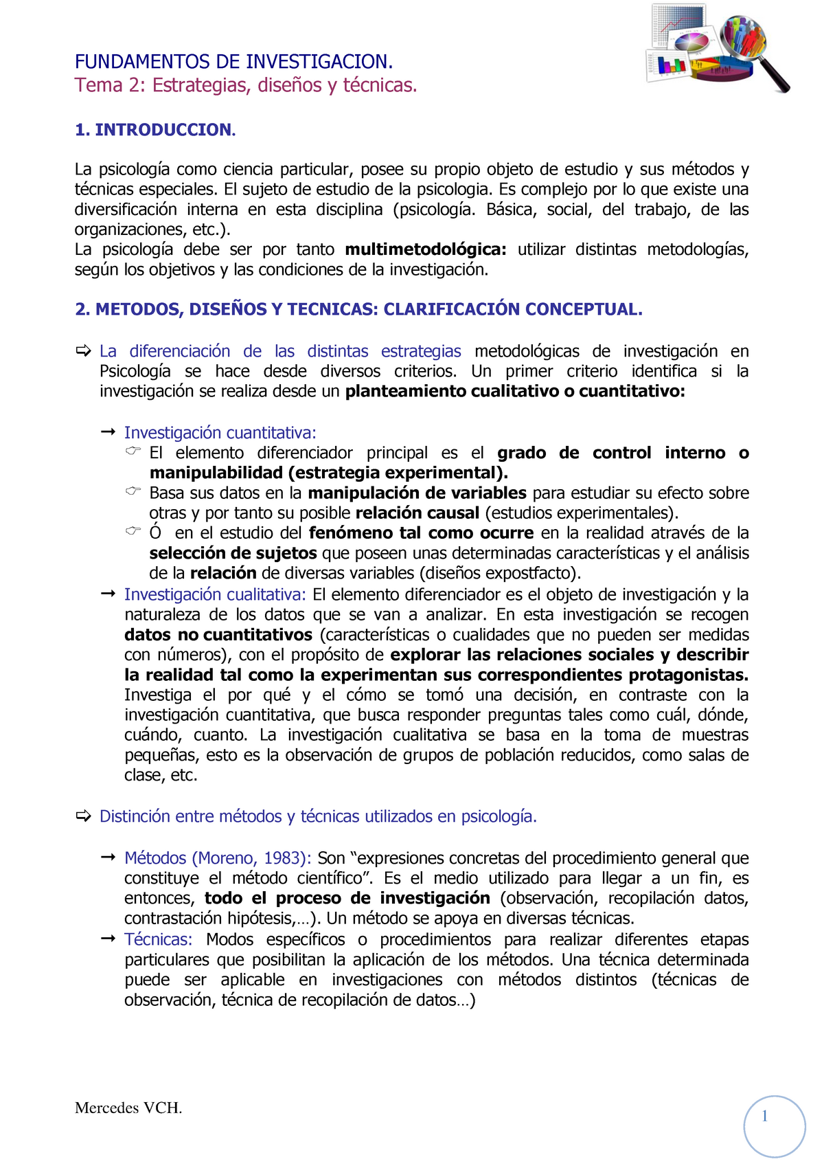 Fundamentos De Investigación Tema 2 Estrategias Diseños Y Técnicas