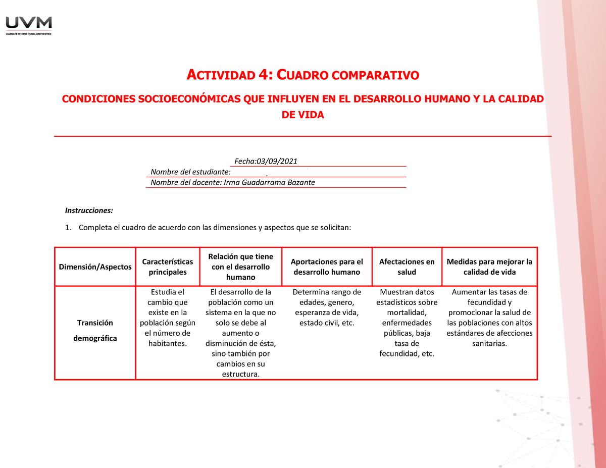 Paula Acevedo 1 4 Cuadro Comparativo Fases Del Desarrollo Humano Y