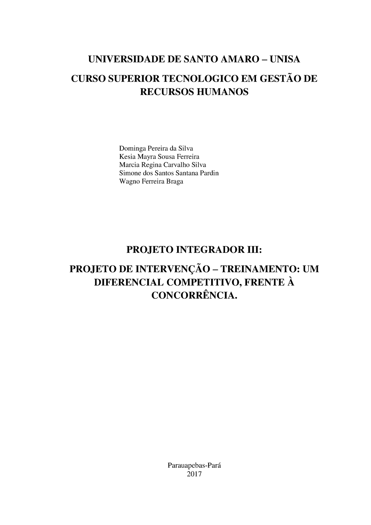 351536101 Projeto Integrador Iii Universidade De Santo Amaro Unisa