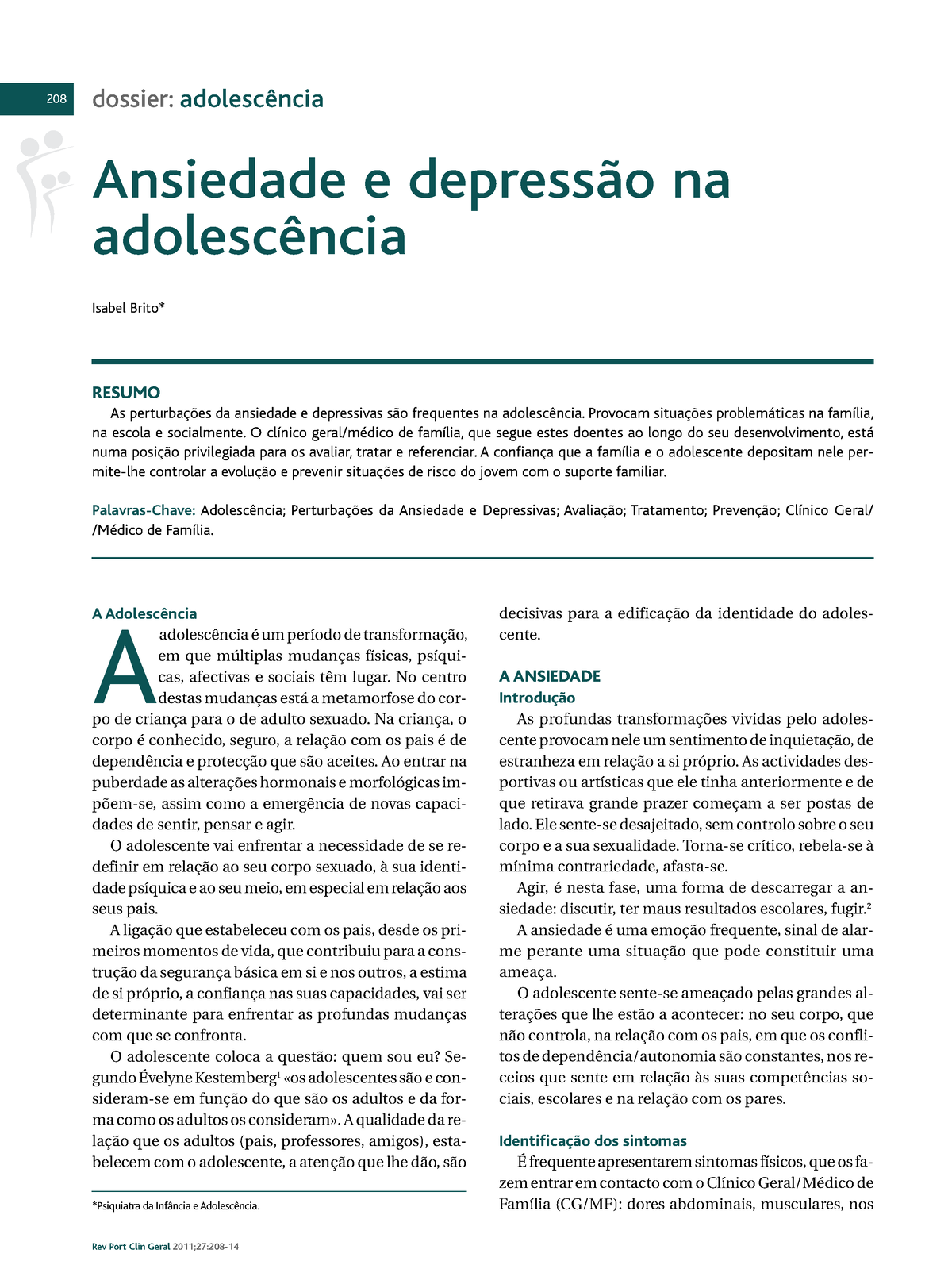 Ansiedade E Depressão Na Adolescência Psiquiatra Da Infância E