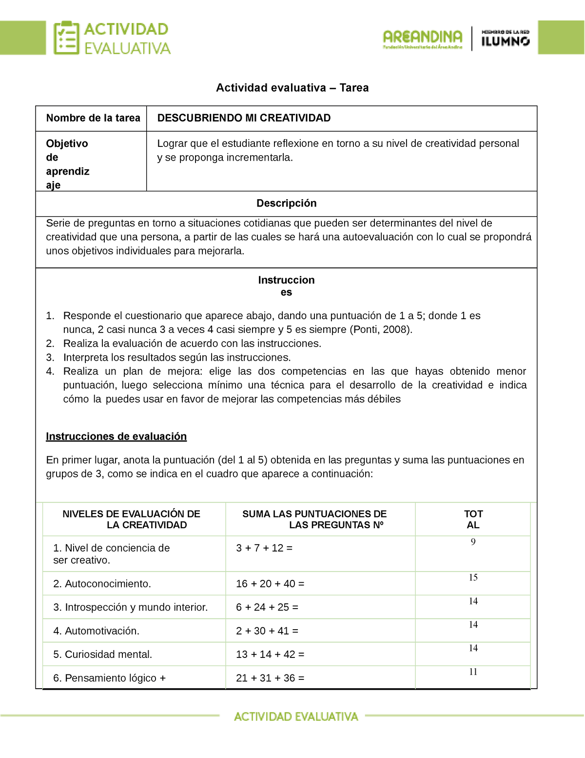 Actividad Evaluativa Eje 1 Actividad Evaluativa Tarea Nombre De