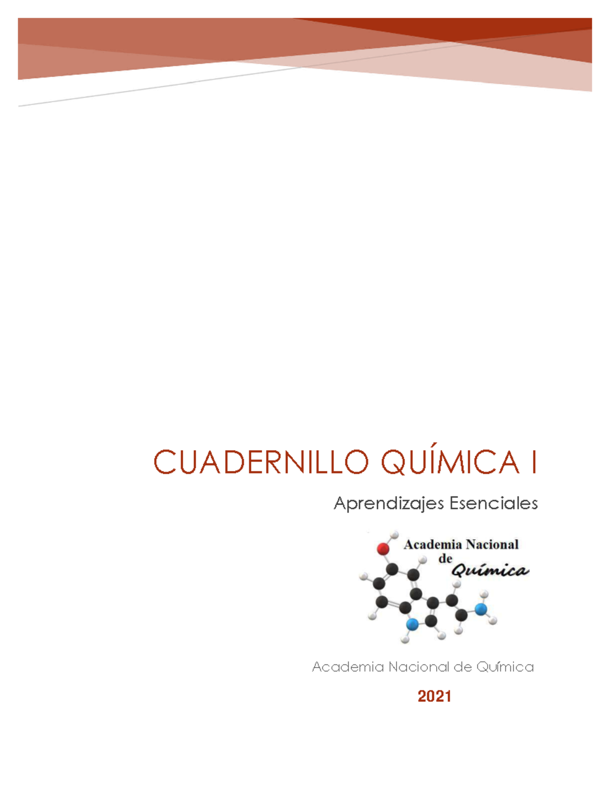 Cuadernillo Química I Aprendizajes Esenciales 2021 Compressed Química