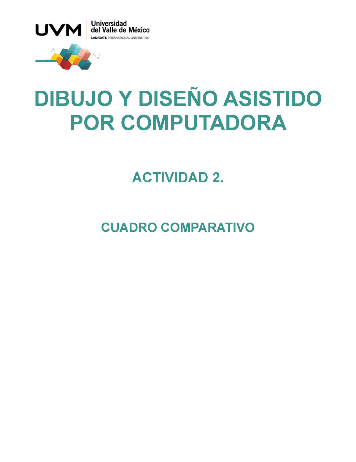 Actividad 2 Dibujo Y DiseÑo Asistido Por Computadora Actividad 2