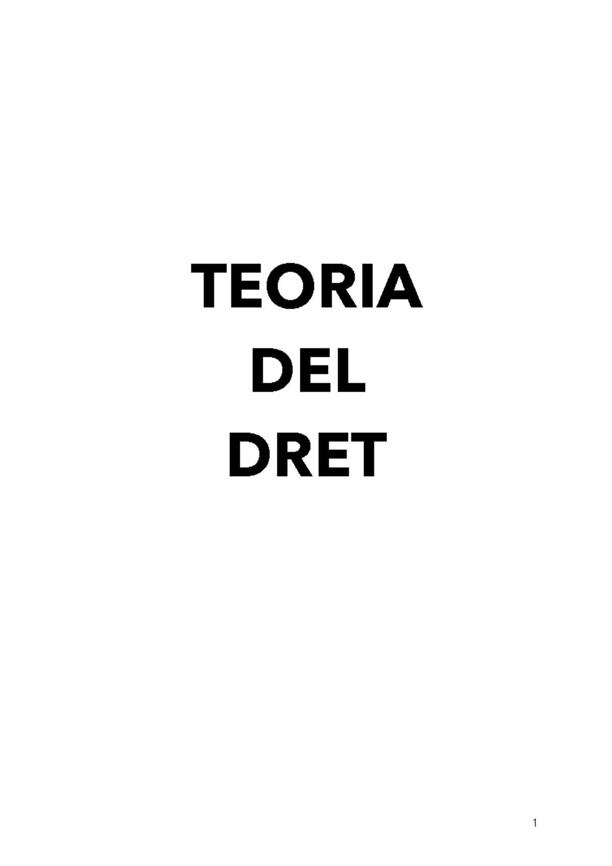 Teoría Derecho Apuntes Teoria Del Dret Tema 1 El Lloc Del Dret A Les