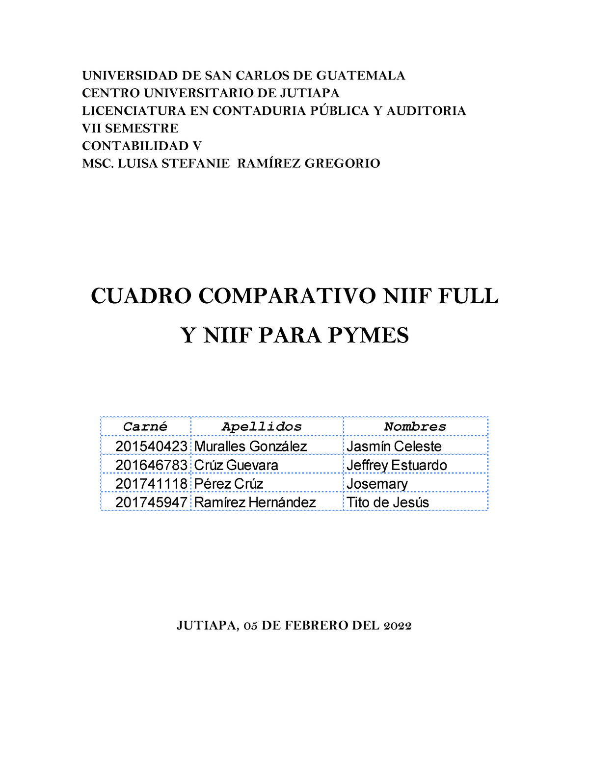 Cuadro Comparativo Niif Docx Cuadro Comparativo Difer