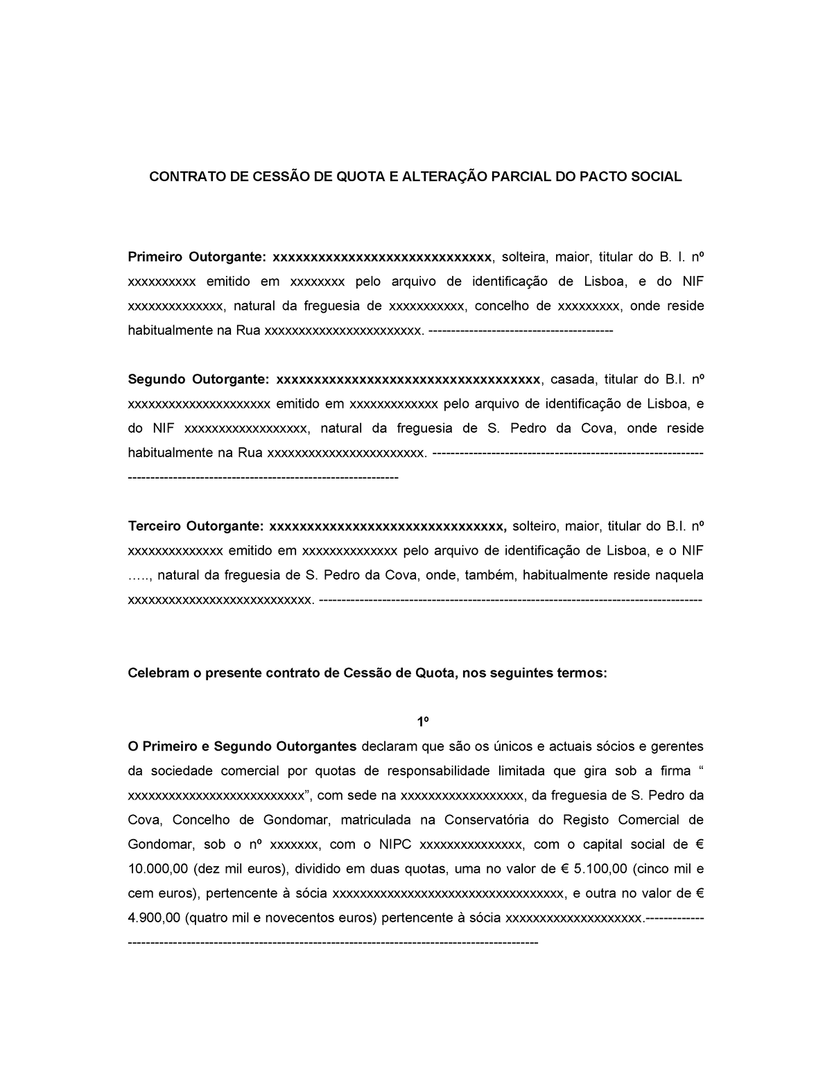 Instrumento Particular De Cessão E Transferência De Direitos Sobre