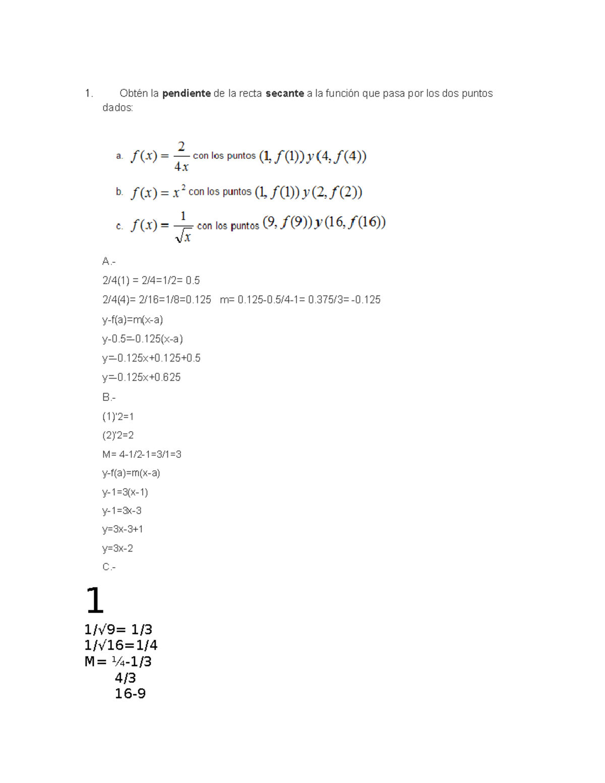 Actividad 7 Calculo Diferencial Calculo Diferencial Tecmilenio