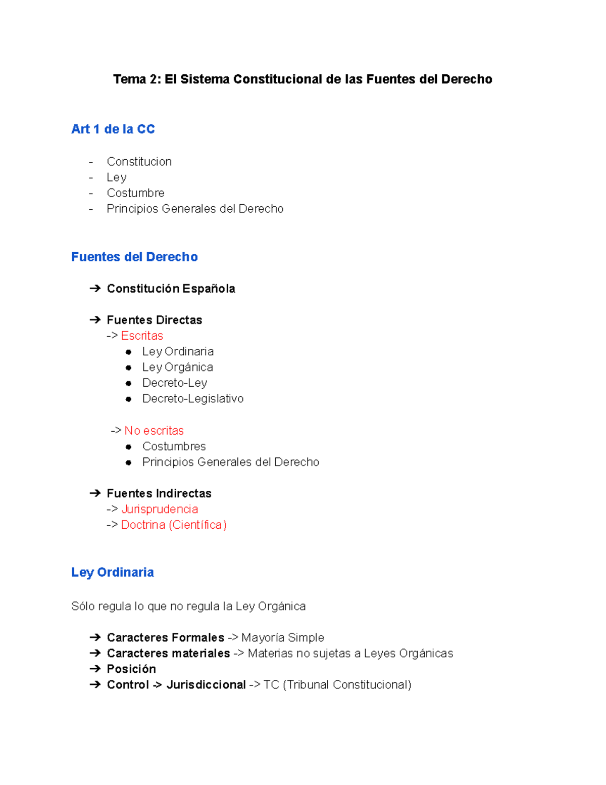 Tema 2 Derecho Constitucional Apuntes Tema 2 El Sistema