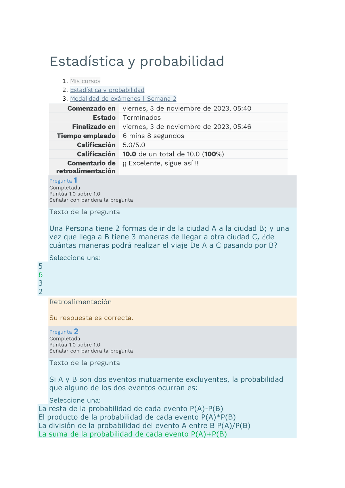 Estadística Y Probabilidad 2 Mis Cursos 2 Estadística Y