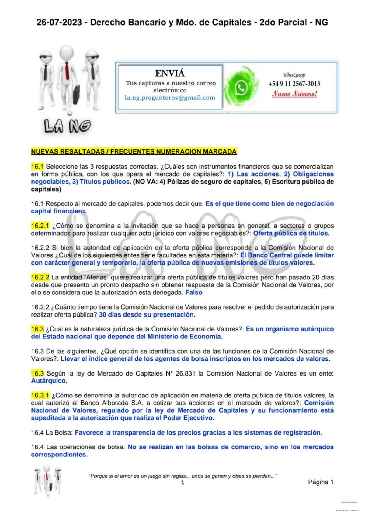 26 07 2023 Derecho Bancario Y Mdo De Capitales 2do Parcial Ng2