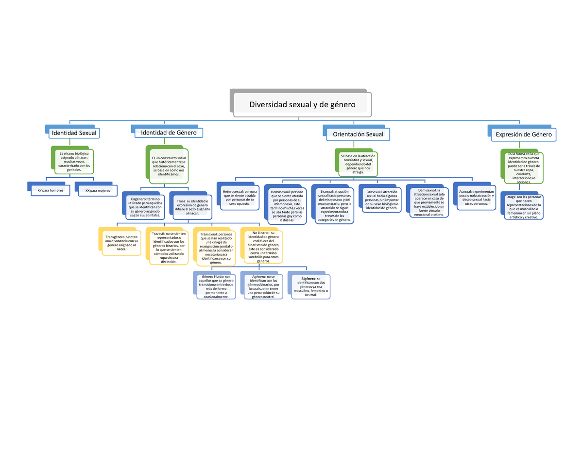 Mapa Conceptual Diversidad Sexual Y De Género Alisson Rizzo