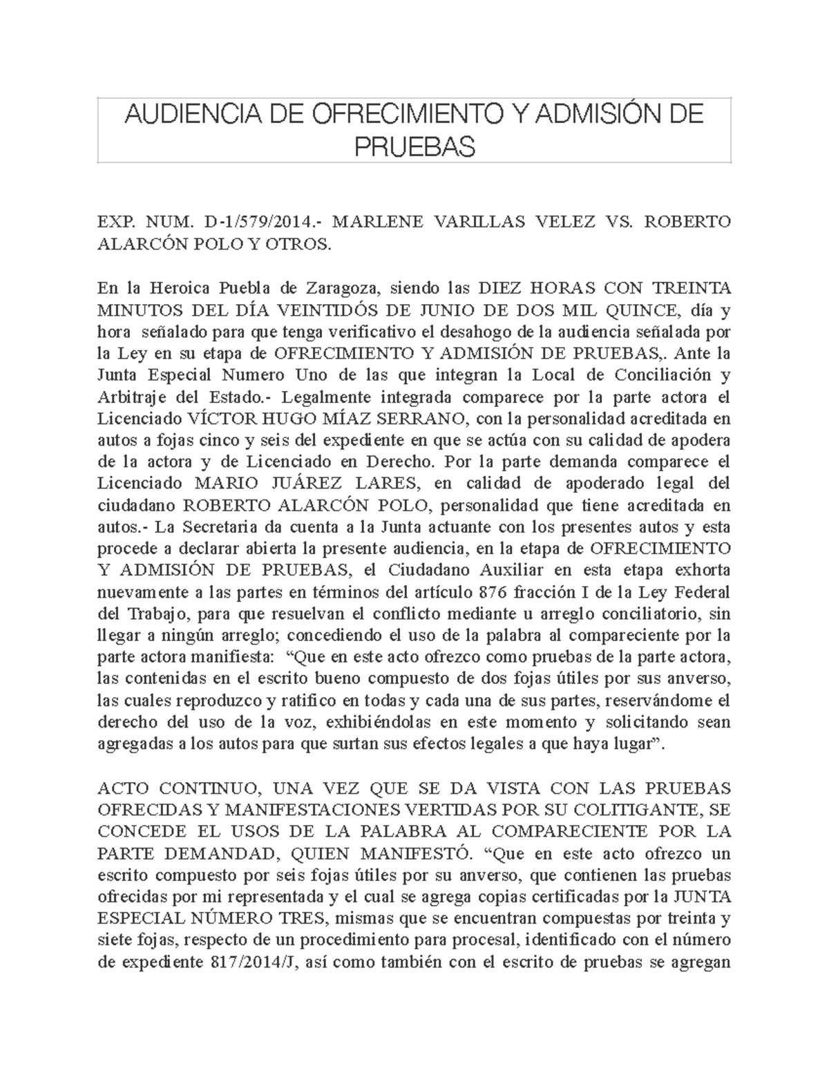 Esquema De Audiencia De Ofrecimiento De Prueba Evidencia Ley Porn Sex