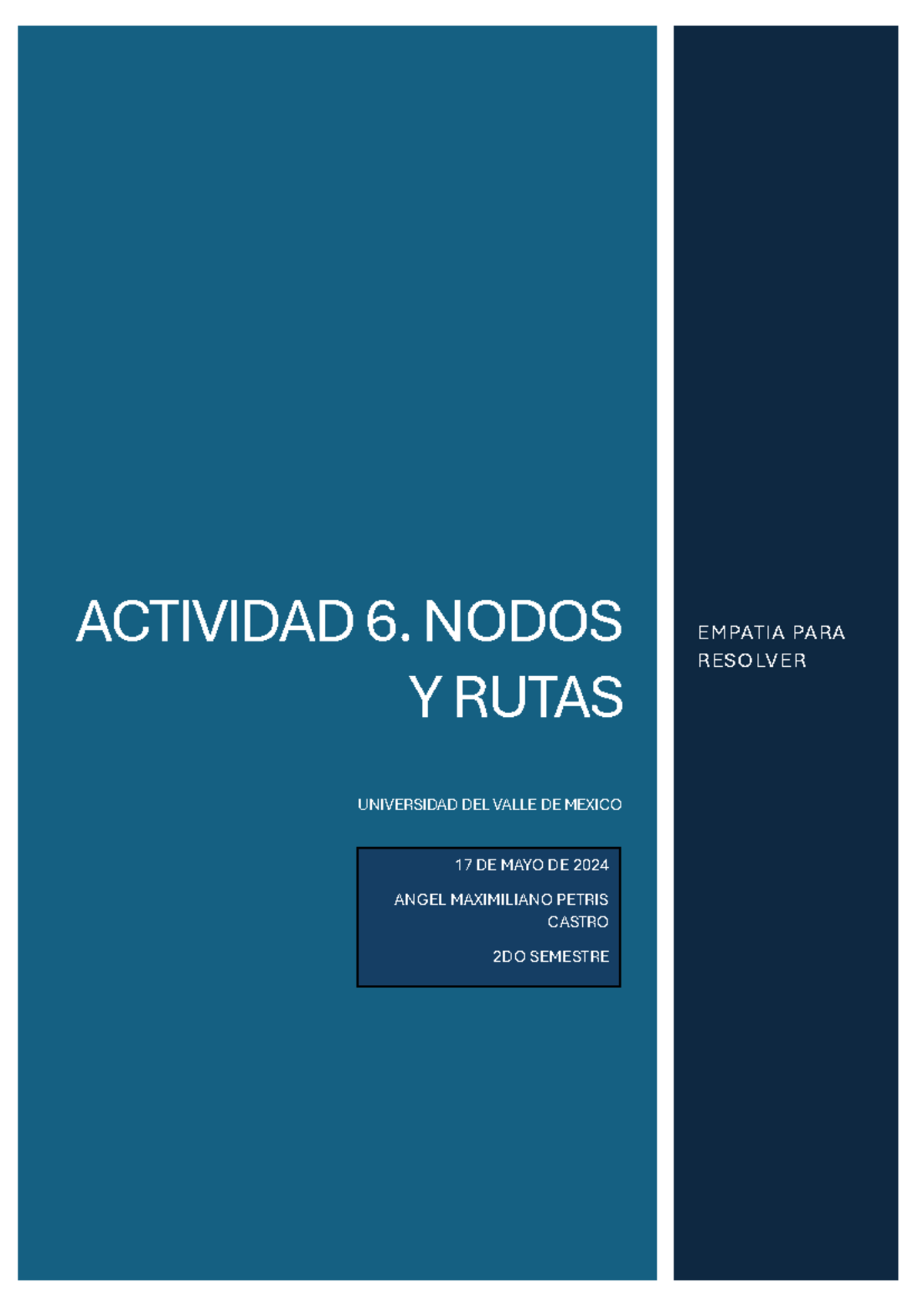 A6 Ampc Epr Actividad 6 Nodos Y Rutas Universidad Del Valle De