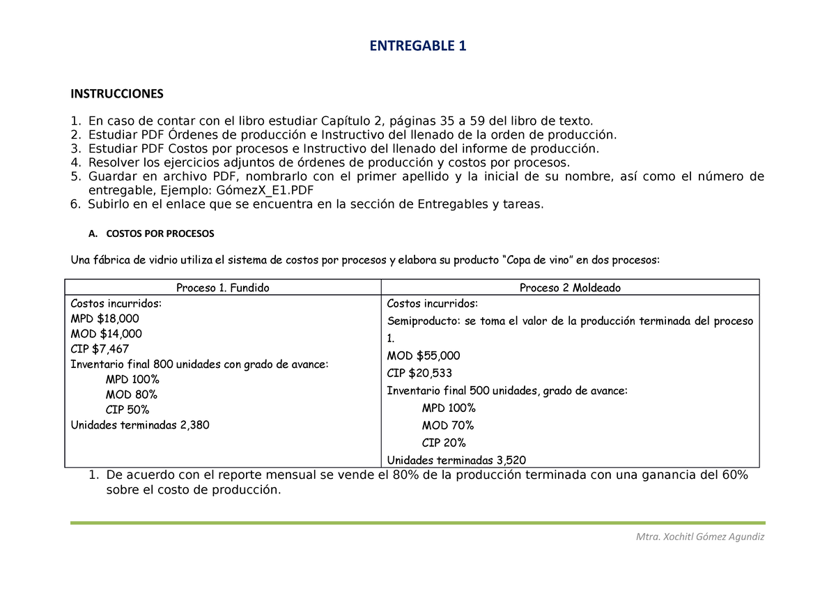 Entregable 1 Instrucciones 1 En Caso De Contar Con El Libro Estudiar