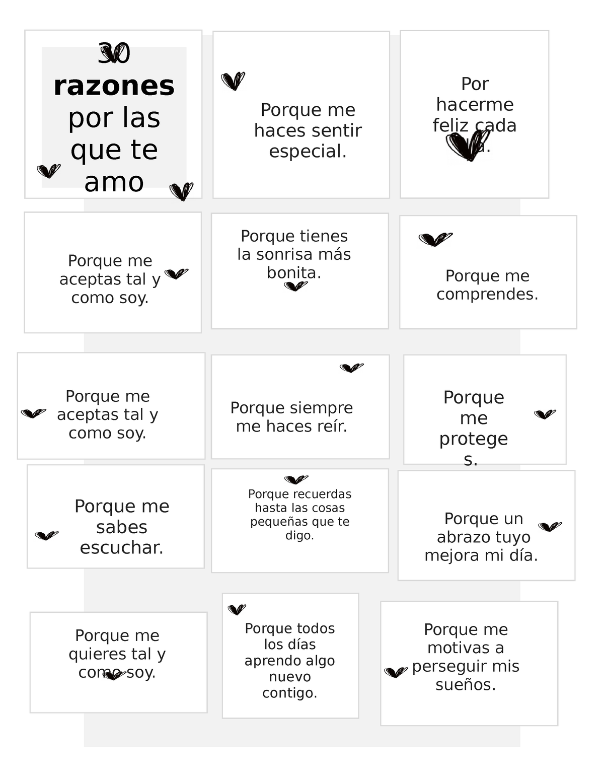 50 Razones Por Las Que Te Amo 1 30 Razones Por Las Que Te Amo