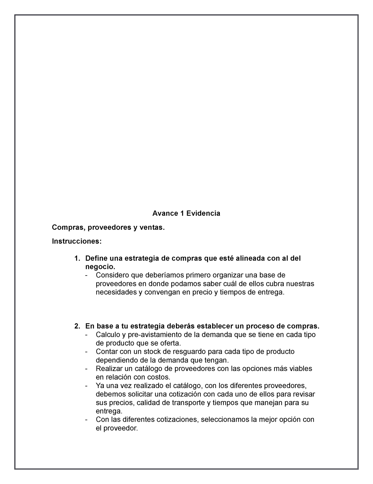 Avance 1 Evidencia Gestion De Abastecimientos Copy Avance 1