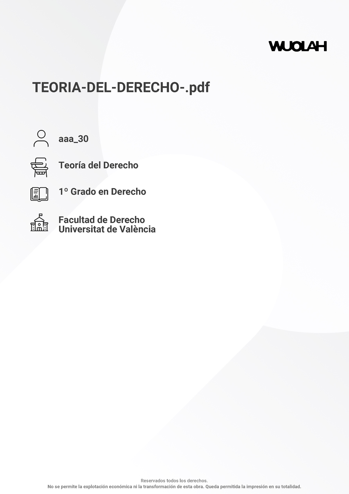 Wuolah Free Teoria Del Derecho Teoria Del Derecho Aaa Teoría Del