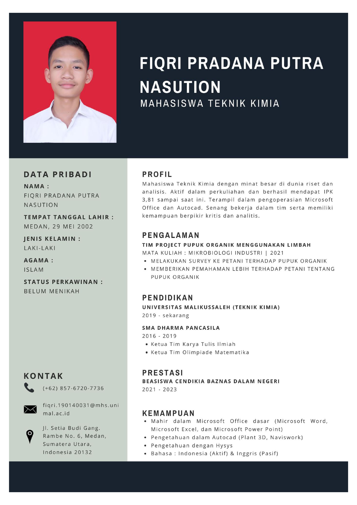 Contoh Cv Buat Kampus Merdeka Unsyiah Jalur Imagesee Sexiz Pix