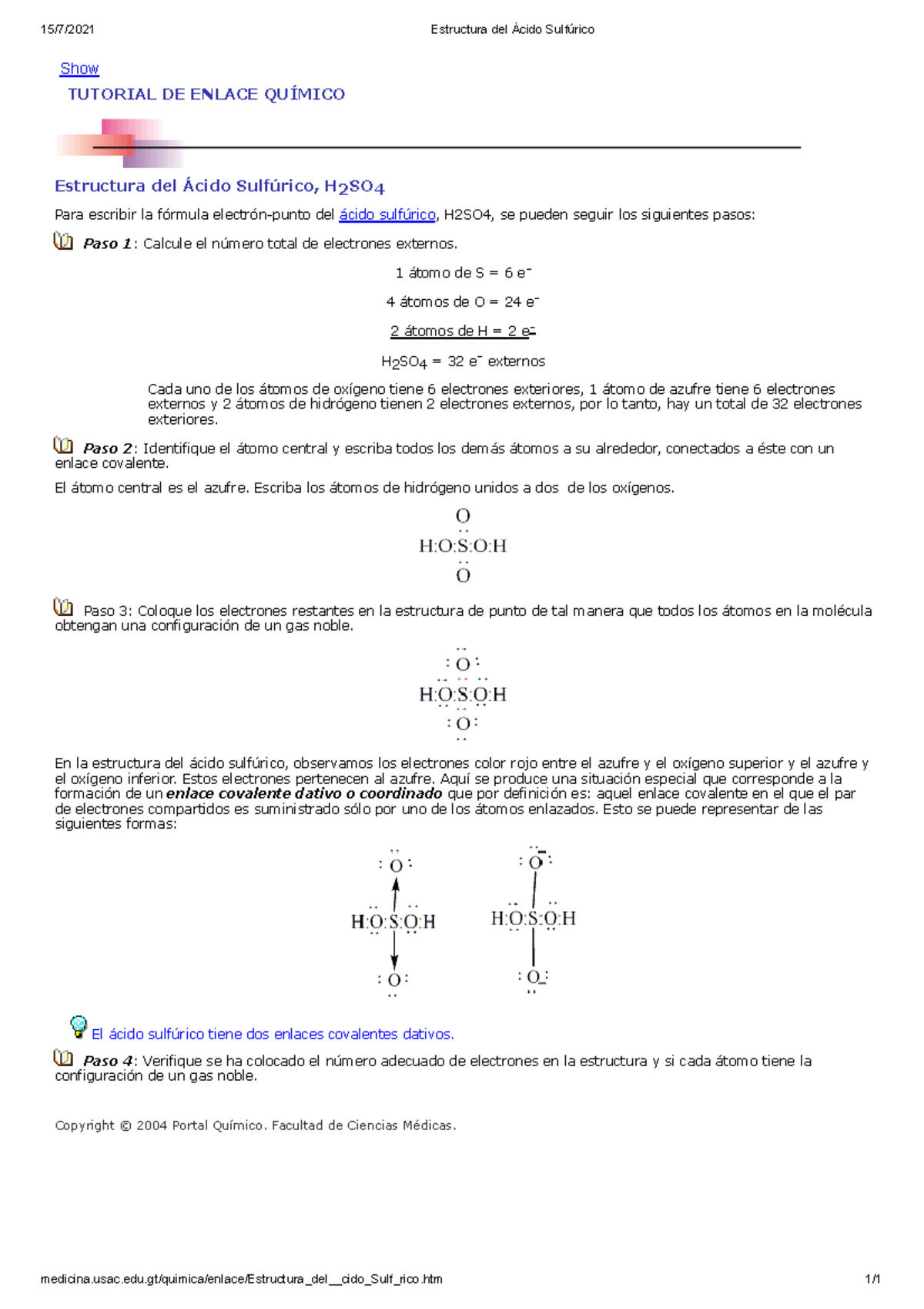 Estructura Del Ácido Sulfúrico Lewis 1572021 Estructura Del Ácido