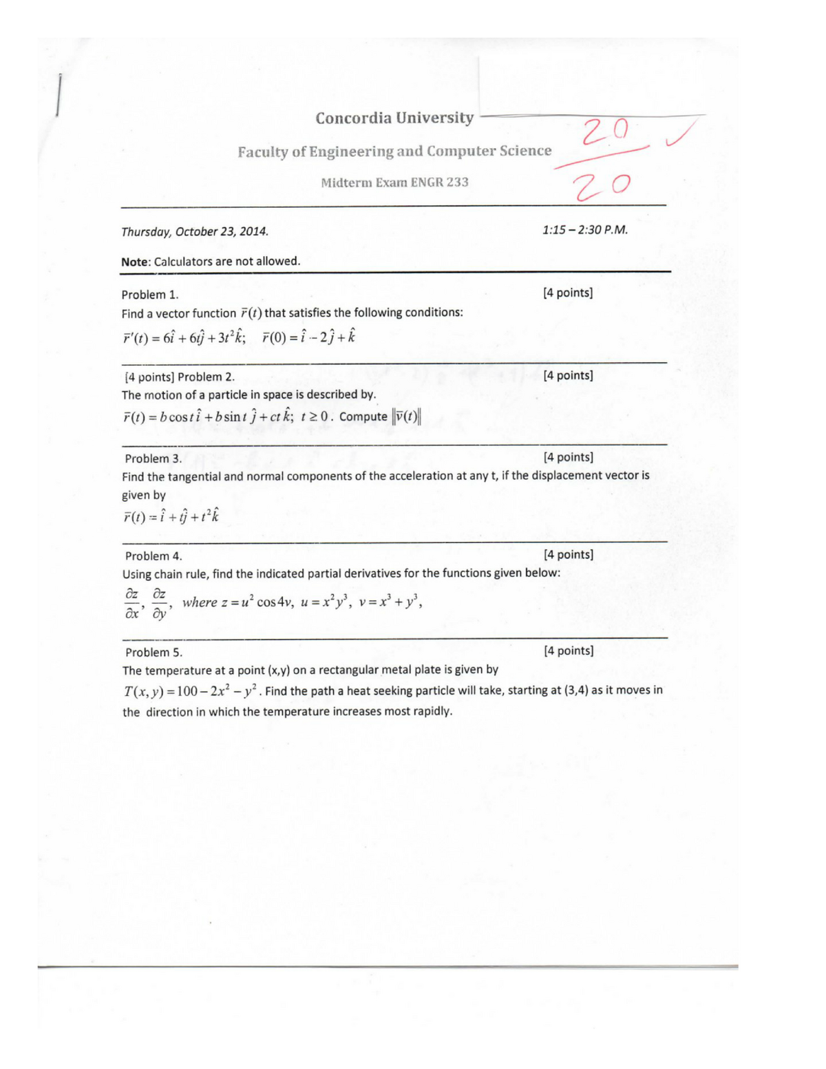 Midterm 1 Questions And Solutions Engr 233 Studocu