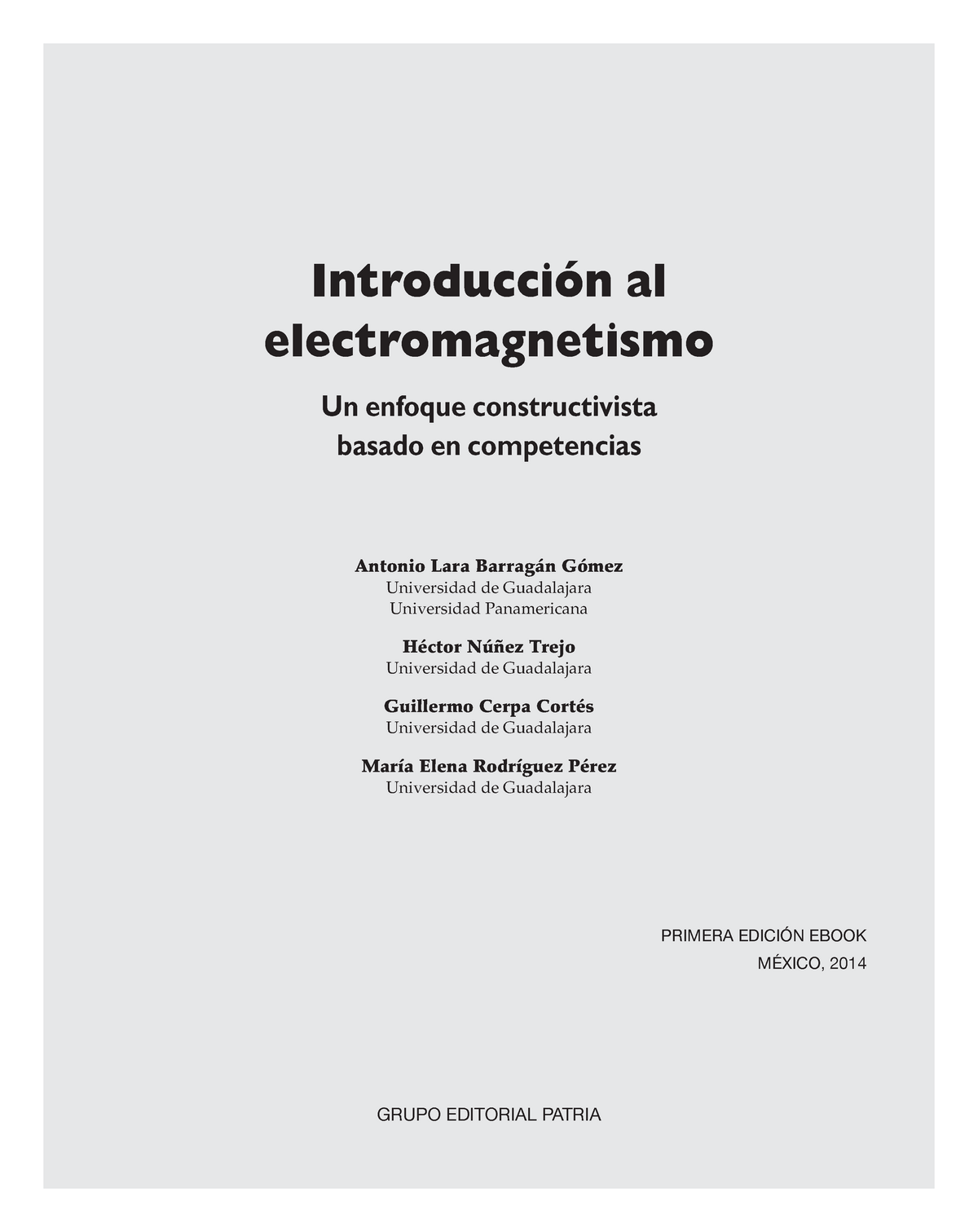 Introduccion Al Electromagnetismo Un Enf Introducción Al