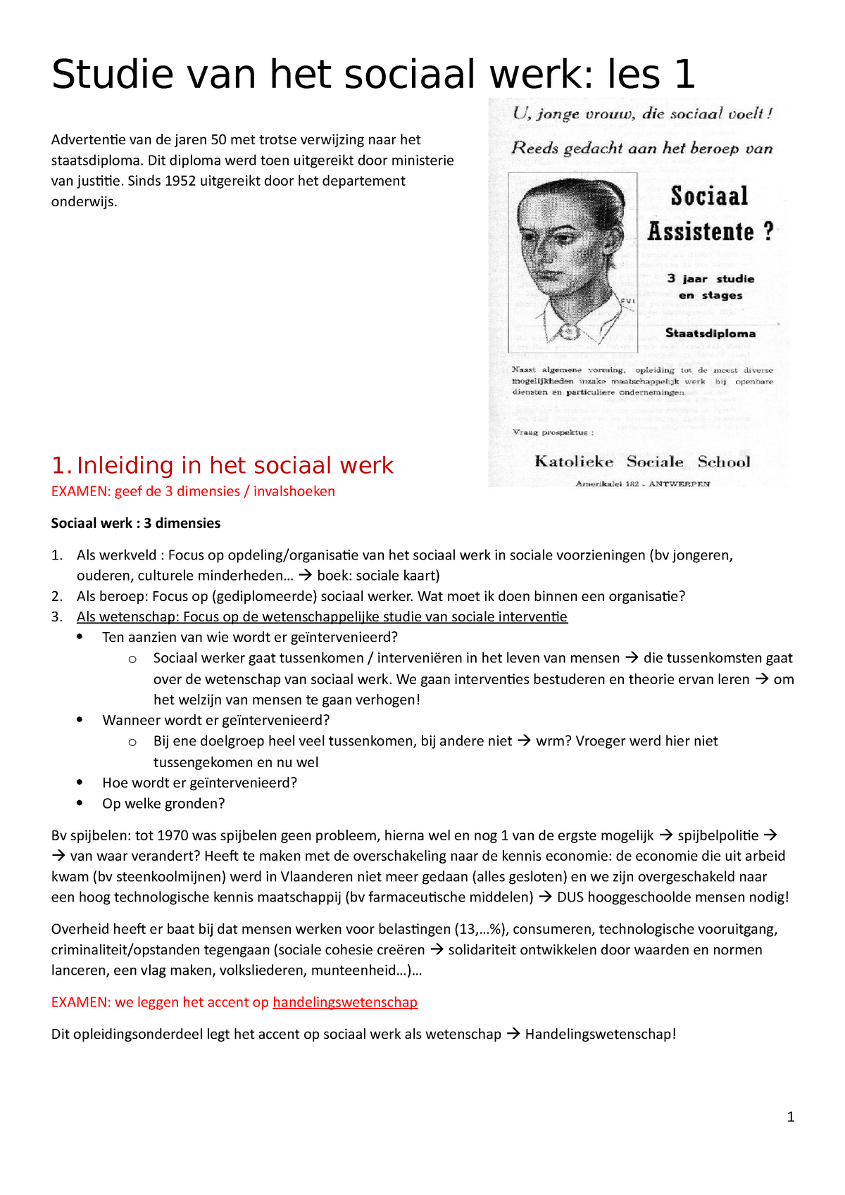 Inleiding Sociaal Werk En Wat Is Sociaal Werk Studie Van Het Sociaal