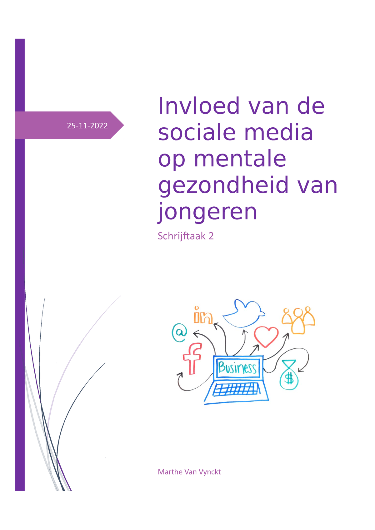 Invloed Van Sociale Media Op Jongeren 25 11 Marthe Van Vynckt