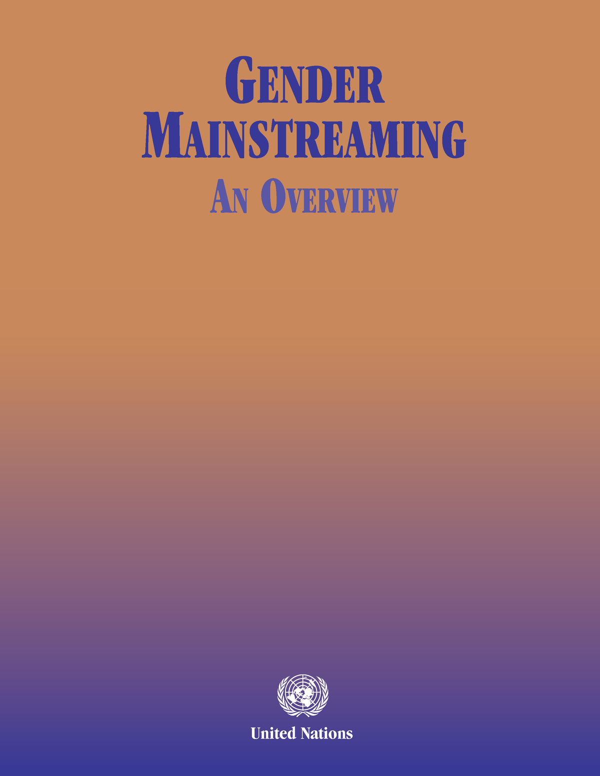 E65237 Best United Nations Gender Mainstreaming An Overview Asdf