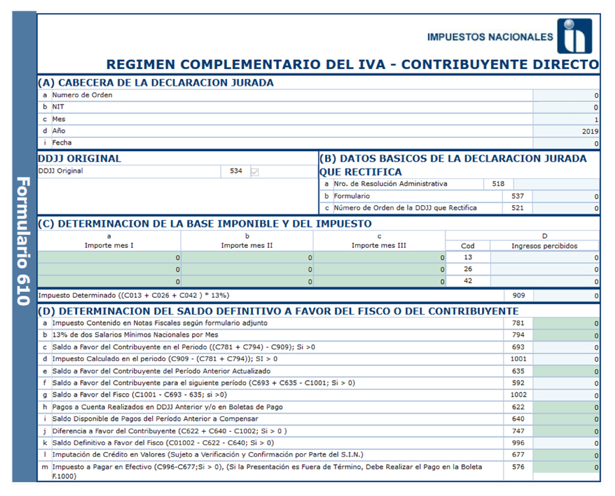 Formulario 610 V2 Contabilidad Internacional Studocu