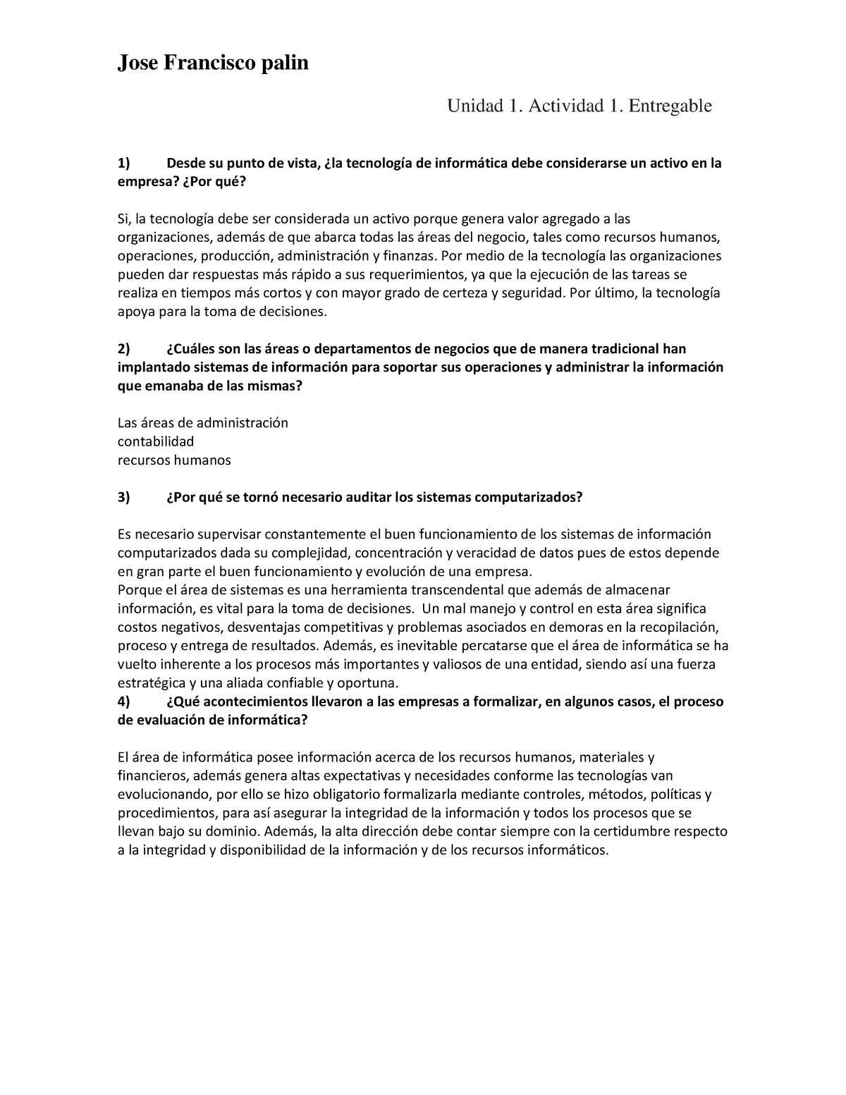 Unidad 1 Actividad 1 Entregable Unidad 1 Actividad 1 Entregable