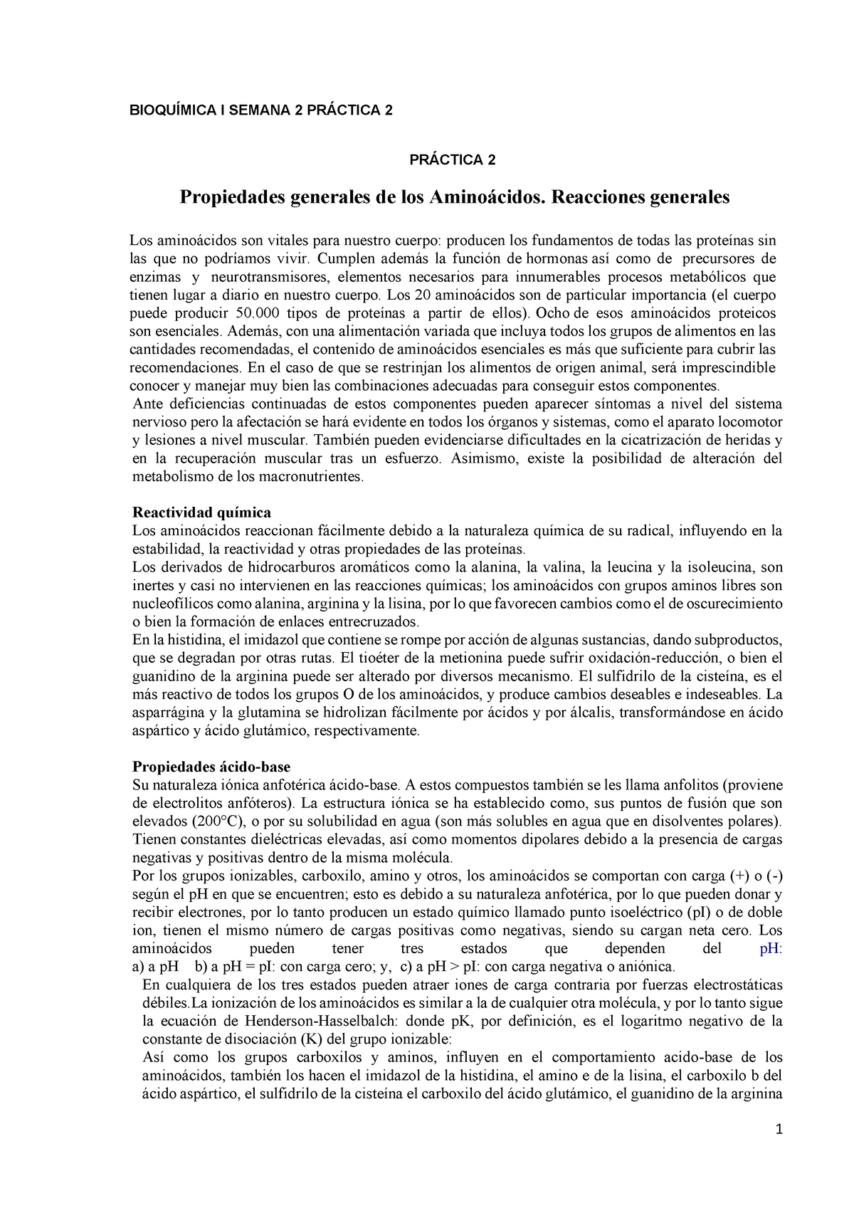 Pract S2 Guia Pract Bioquímica I Semana 2 PrÁ Ctica 2 Terminada